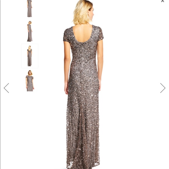 Adrianna Papell | Dresses | Adrianna Patella Scoop Back Gown | Poshmark